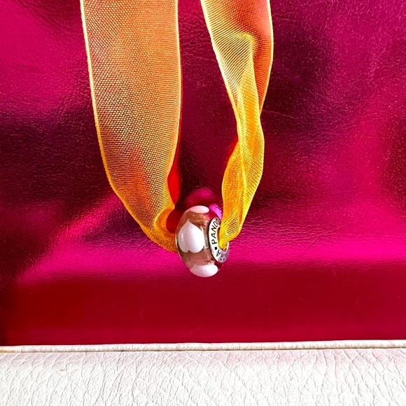 Pandora | Jewelry | Pandora Murano Glass Bead Pink Hearts | Poshmark